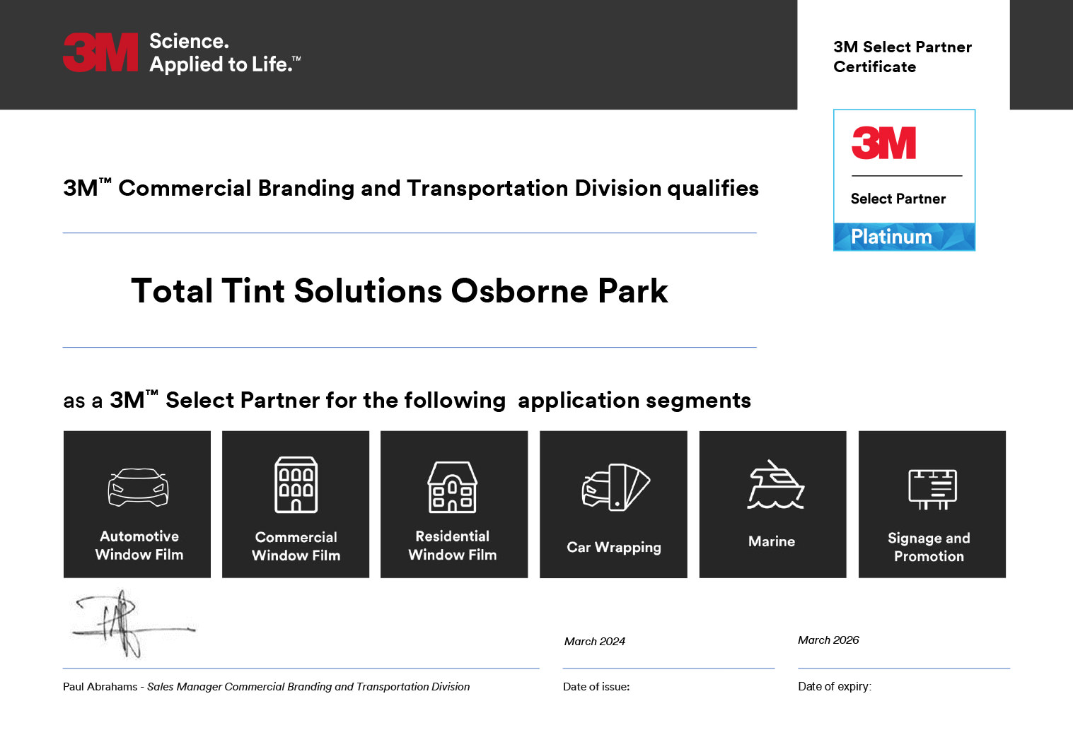 3M Window Tint | Certified 3M Film Installers